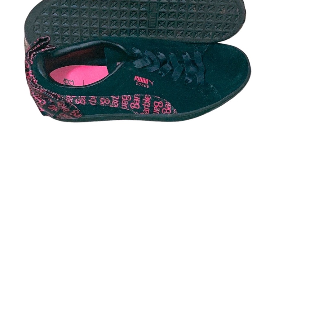 Black And Pink Puma X Barbie Low Top Sneakers - Gem